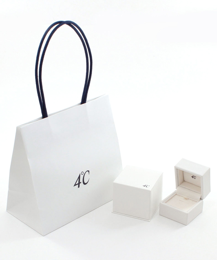 ヨンドシー 4℃ K10ピンクゴールドハートキュービックジルコニア ヨンドシー 4℃ K10ピンクゴールドハートキュービックジルコニア