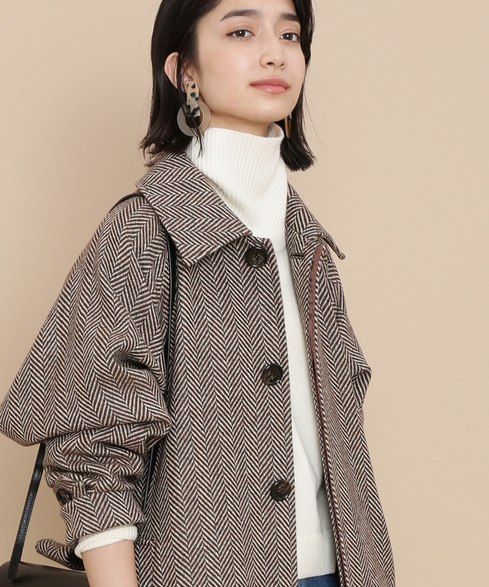 セール 30%OFF】マラリウス ヘリンボーンコート(501227299 セール 30%OFF】マラリウス ヘリンボーンコート(501227299