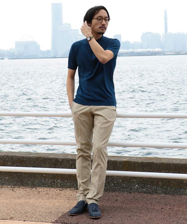 JOHN SMEDLEY(ジョンスメドレー)】別注 ニットポロ セレクト JOHN SMEDLEY(ジョンスメドレー)】別注 ニットポロ セレクト