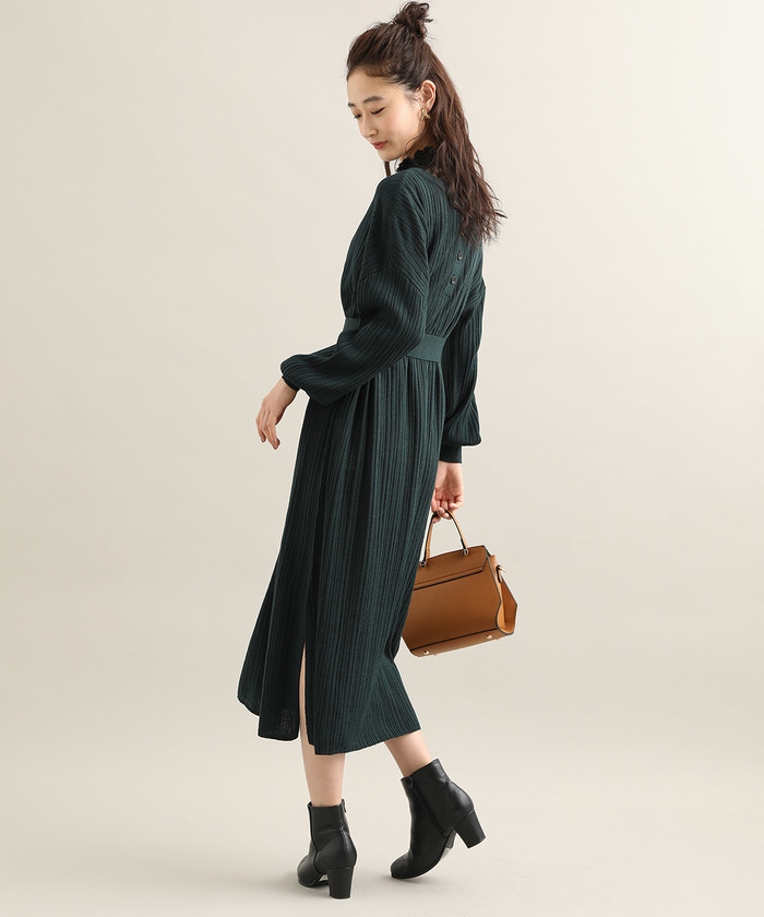 セール 60%OFF】【前後2WAY】ベルト付きニットワンピース セール 60%OFF】【前後2WAY】ベルト付きニットワンピース