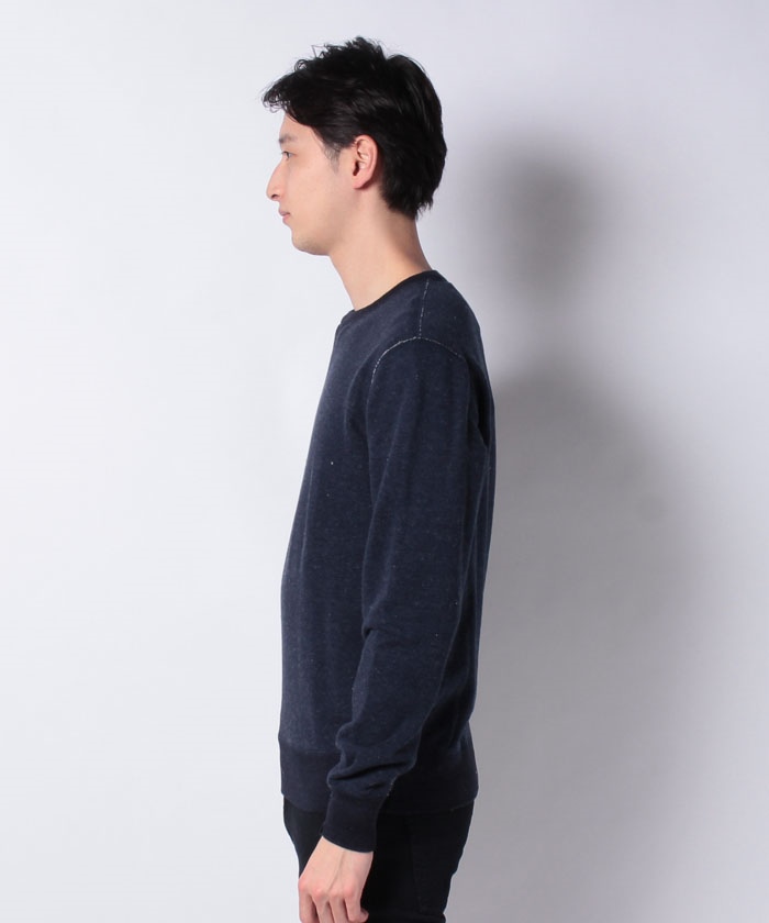 セール】クルーネックスウェットシャツ LOOPWHEELER(R) INDIGO セール】クルーネックスウェットシャツ LOOPWHEELER(R) INDIGO
