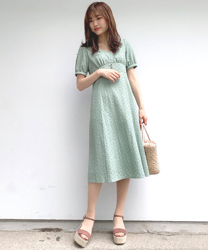 セール】ミッシュマッシュ MISCH MASCH 綿刺繍レースワンピース セール】ミッシュマッシュ MISCH MASCH 綿刺繍レースワンピース