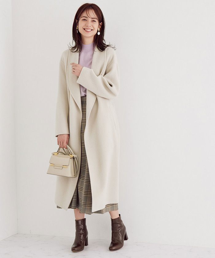 セール 60%OFF】ウールショールカラーリバーロングコート セール 60%OFF】ウールショールカラーリバーロングコート