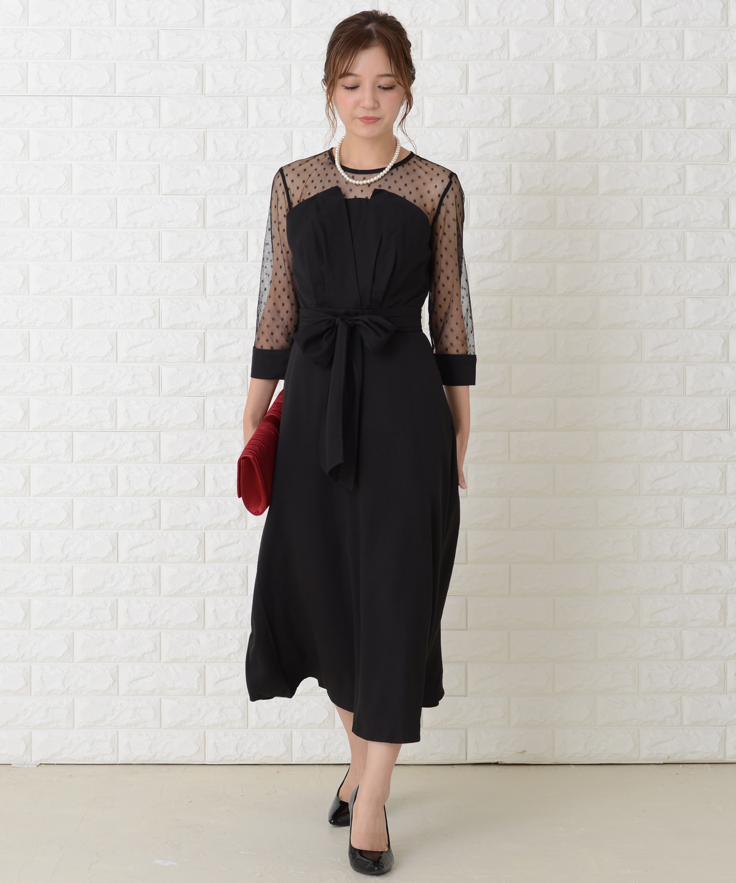 WOMEN RTW ブラック シャイニー 野暮ったく 切替 リボンベルト WOMEN RTW ブラック シャイニー 野暮ったく 切替 リボンベルト
