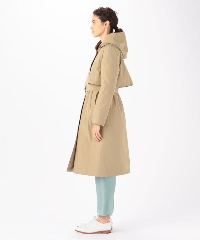 セール 40%OFF】ポリエステルコットンファイユ フーデッドダウン セール 40%OFF】ポリエステルコットンファイユ フーデッドダウン