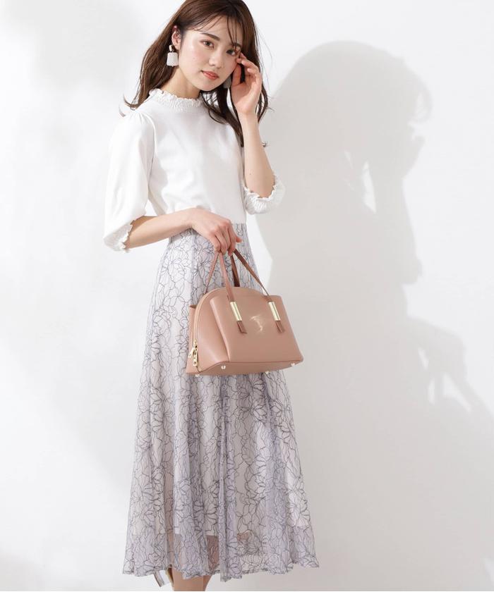 美人百花 6月号掲載|レースフレアスカート WEB限定カラー 美人百花 6月号掲載|レースフレアスカート WEB限定カラー