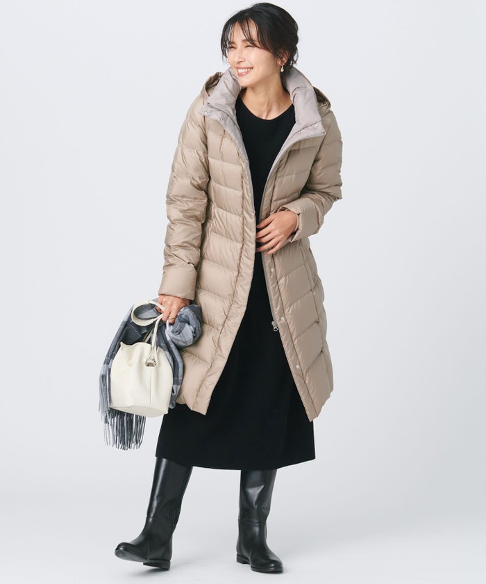 洗える】シレータフタ ロング ダウンコート(504370592) | 23区 洗える】シレータフタ ロング ダウンコート(504370592) | 23区