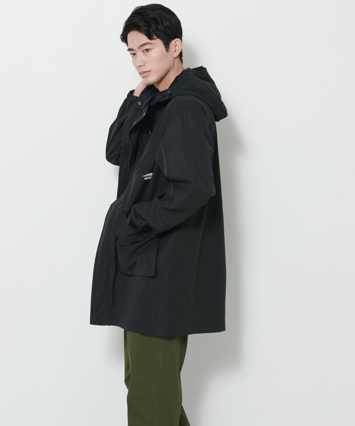 クーポン】【OUTDOORPRODUCTS】撥水ミドル丈 マウンテンパーカー クーポン】【OUTDOORPRODUCTS】撥水ミドル丈 マウンテンパーカー