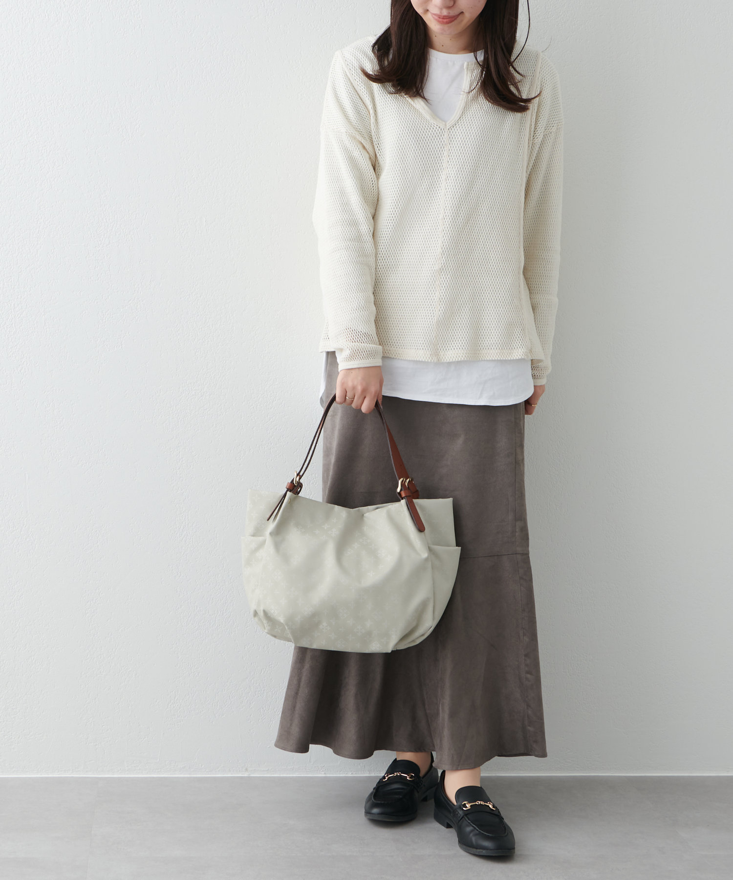 セール】バックルハンドルトートバッグ M(CE-879)(504342344 セール】バックルハンドルトートバッグ M(CE-879)(504342344