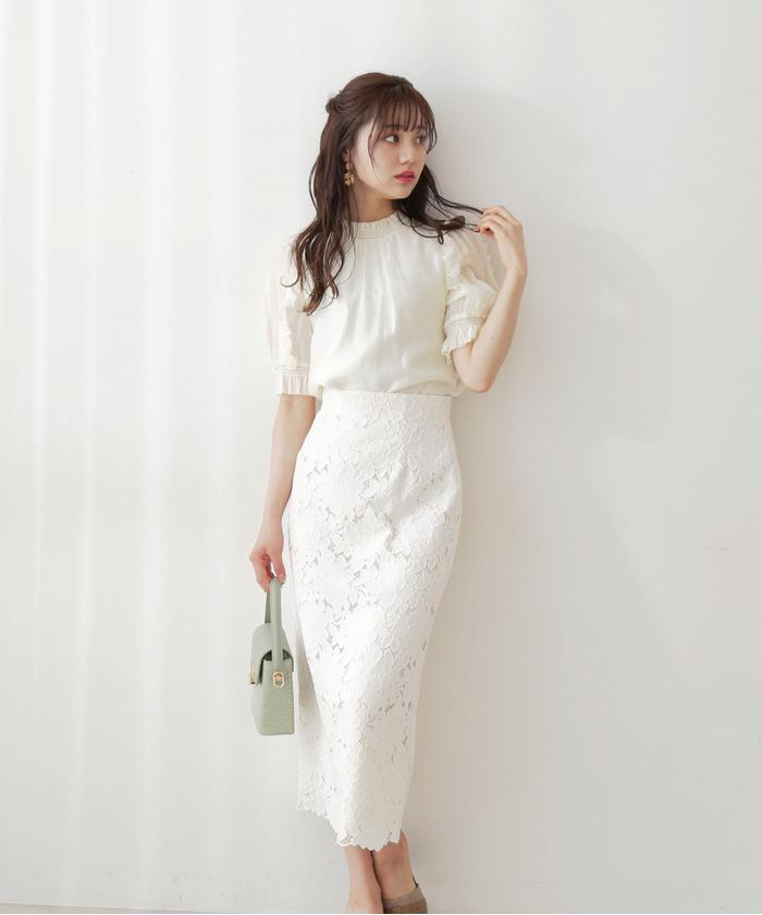 セール】|美人百花5月号掲載商品|ビッグフラワーレースロング セール】|美人百花5月号掲載商品|ビッグフラワーレースロング