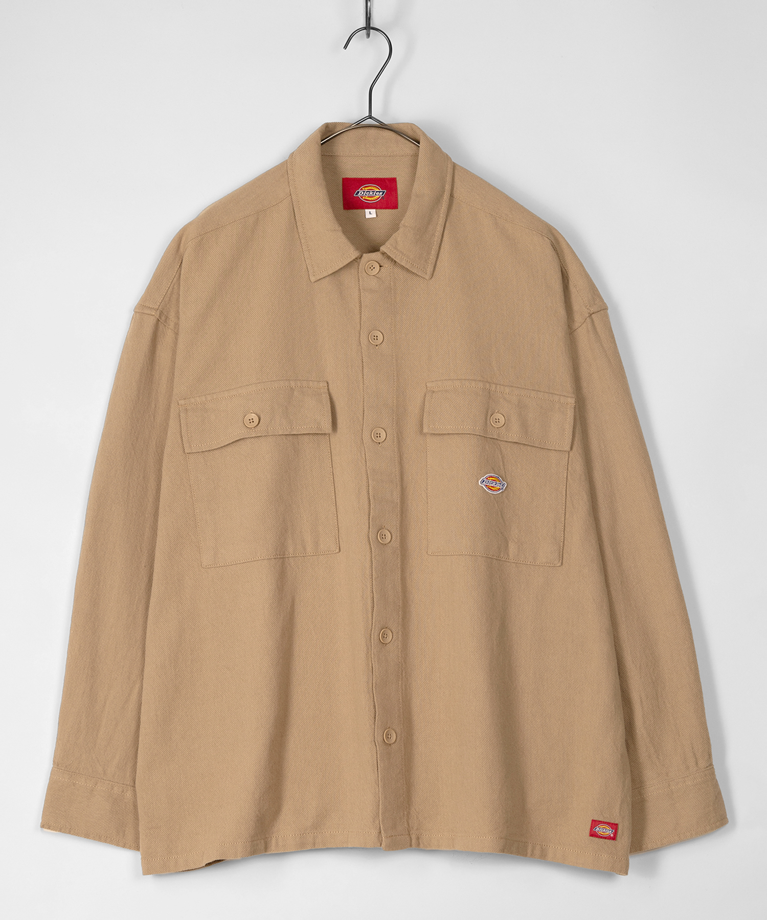 Dickies/ディッキーズ】 オーバーサイズ ツイルワークシャツ Dickies/ディッキーズ】 オーバーサイズ ツイルワークシャツ