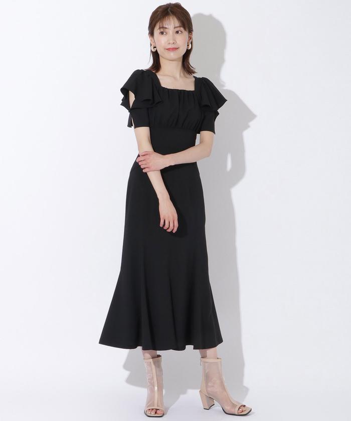 ラッフルスリーブマーメイドワンピース(504817760) | AND ラッフルスリーブマーメイドワンピース(504817760) | AND