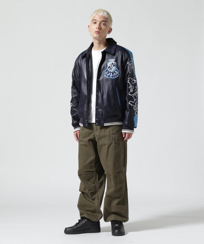 REBUILD COLLECTION》ライオン ツートン バーシティ ジャケット REBUILD COLLECTION》ライオン ツートン バーシティ ジャケット