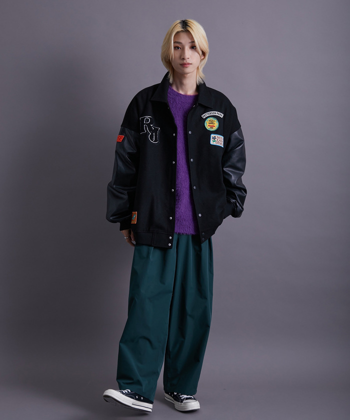 セール 50%OFF】re_k by JUNRED / ワッペンカスタムステンカラー セール 50%OFF】re_k by JUNRED / ワッペンカスタムステンカラー