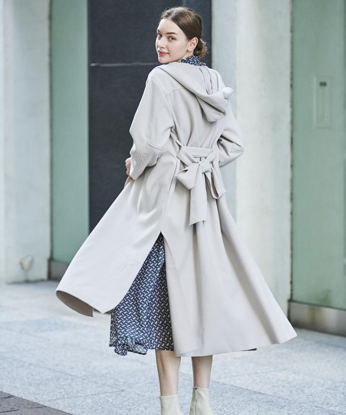 ウールライクロングフードコート(504939081) | AND COUTURE(AND ウールライクロングフードコート(504939081) | AND COUTURE(AND