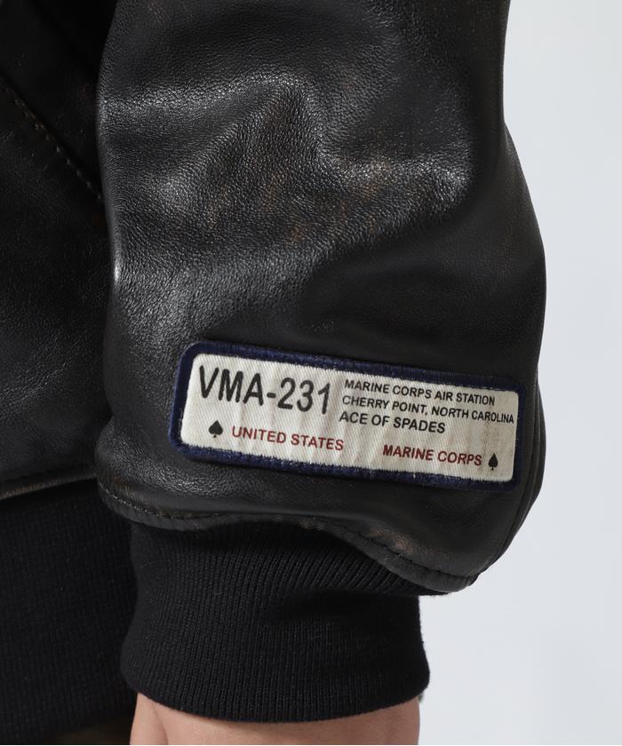 セール】AGED LEATHER BLOUSON TOMCATTERS / エイジド レザー セール】AGED LEATHER BLOUSON TOMCATTERS / エイジド レザー