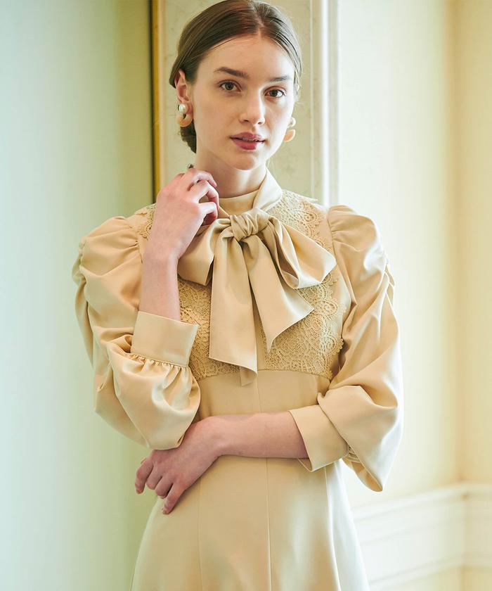 前身レースボウタイワンピース(505076299) | AND COUTURE(AND 前身レースボウタイワンピース(505076299) | AND COUTURE(AND