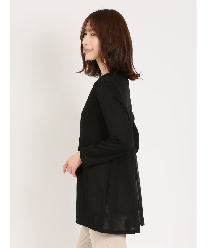 クーポン】【セール 25%OFF】レーヨン混 バックプリーツ V クーポン】【セール 25%OFF】レーヨン混 バックプリーツ V