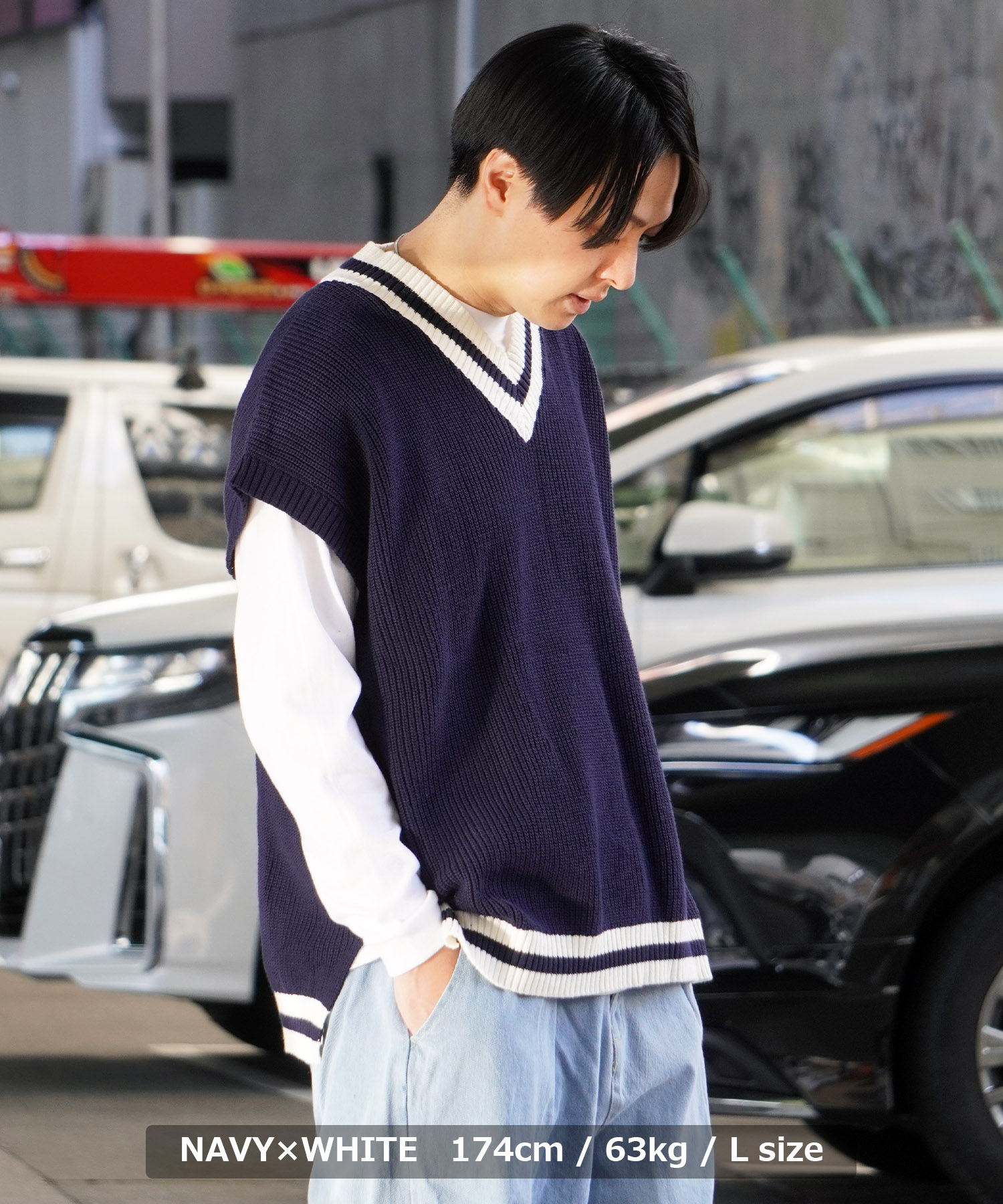 ワンフォークロージング 1111clothing ニットベスト メンズ ワンフォークロージング 1111clothing ニットベスト メンズ