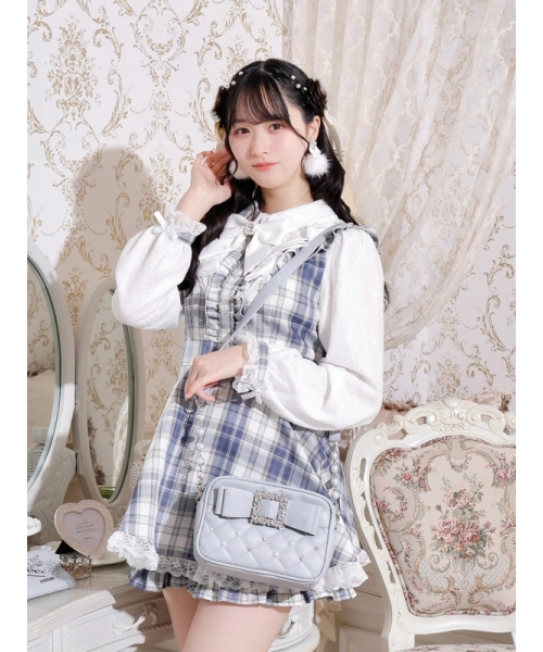 お嬢さんビジューリボンショルダーバッグ(505272152) | ノエミー お嬢さんビジューリボンショルダーバッグ(505272152) | ノエミー