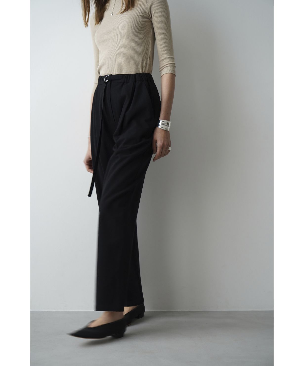 セール 30%OFF】BELTED LOOSE STRAIGHT PANTS(505256616 セール 30%OFF】BELTED LOOSE STRAIGHT PANTS(505256616