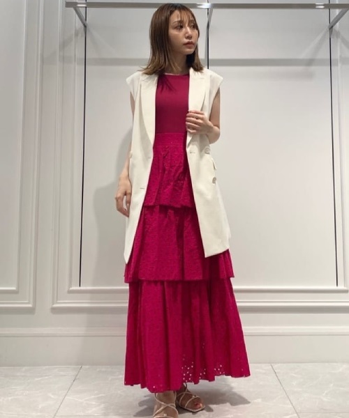 セール 60%OFF】◇コットンエンブロイダリーニットドッキング セール 60%OFF】◇コットンエンブロイダリーニットドッキング