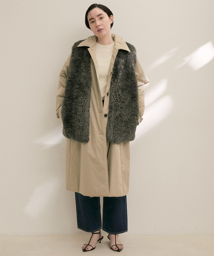 雑誌掲載・撥水機能付き】THINDOWN(シンダウン)バルマカンコート 雑誌掲載・撥水機能付き】THINDOWN(シンダウン)バルマカンコート