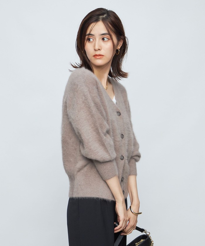 セール 15%OFF】ヘアリーラメ2WAY Vネックカーディガン セール 15%OFF】ヘアリーラメ2WAY Vネックカーディガン