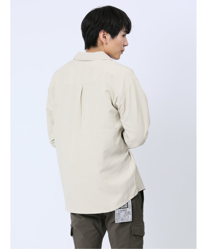 セール】レギュラーカラー長袖オーバーシャツ メンズ シャツ セール】レギュラーカラー長袖オーバーシャツ メンズ シャツ