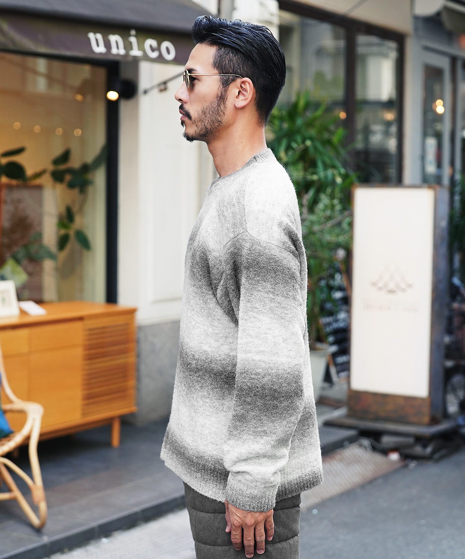 ジギーズショップ JIGGYS SHOP グラデーションボーダーニット ジギーズショップ JIGGYS SHOP グラデーションボーダーニット
