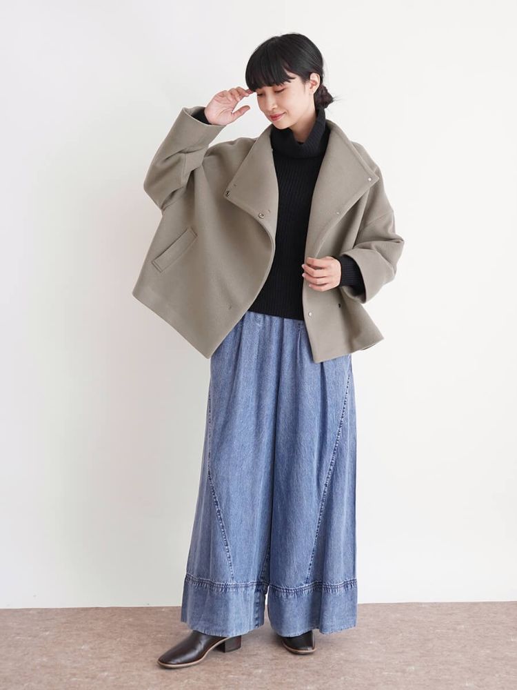 クローブ CLOVE スタンドカラーショートウールコート(505776810 クローブ CLOVE スタンドカラーショートウールコート(505776810