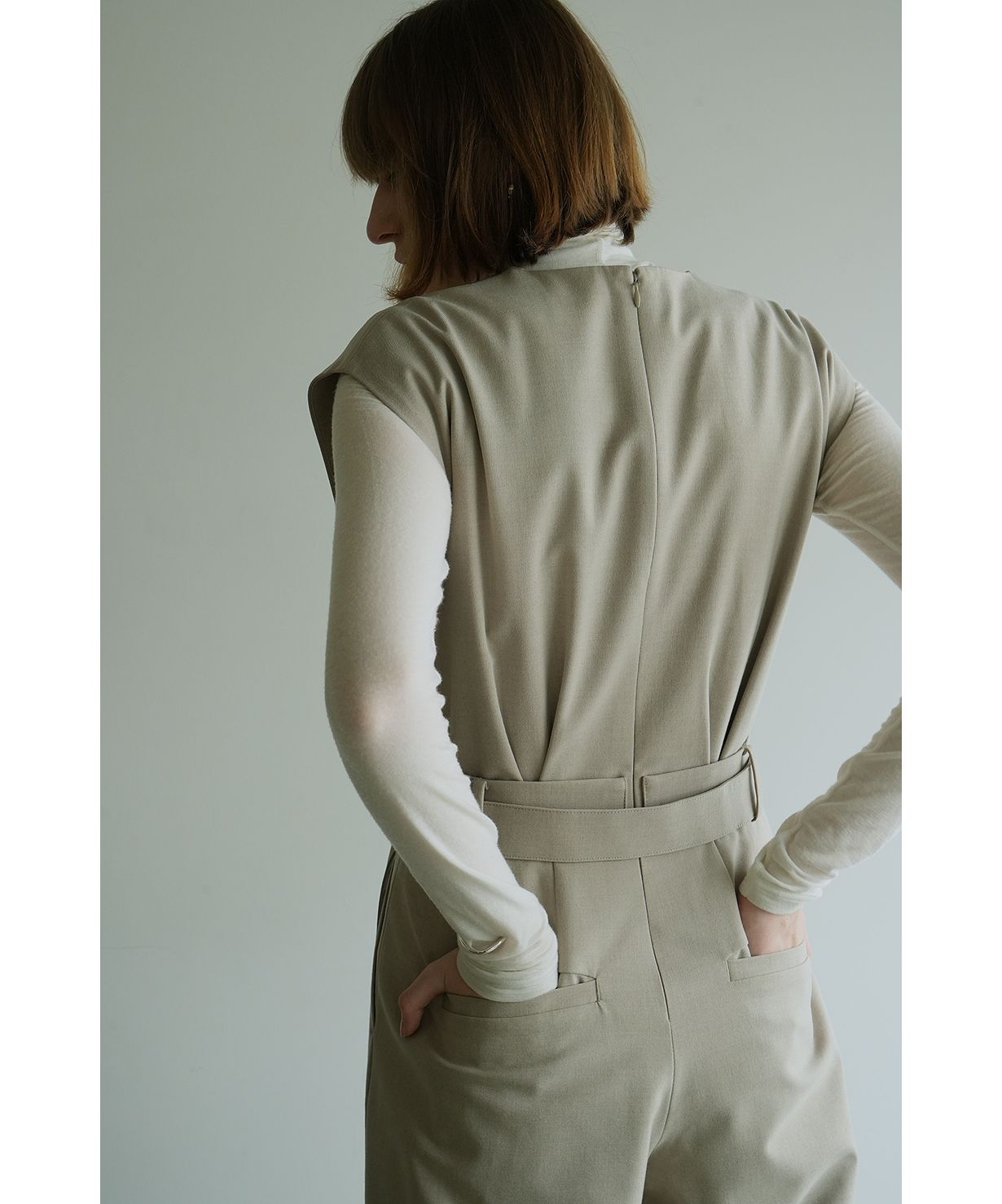 セール 50%OFF】SLEEVELESS BELTED ALL IN ONE(505796417 セール 50%OFF】SLEEVELESS BELTED ALL IN ONE(505796417