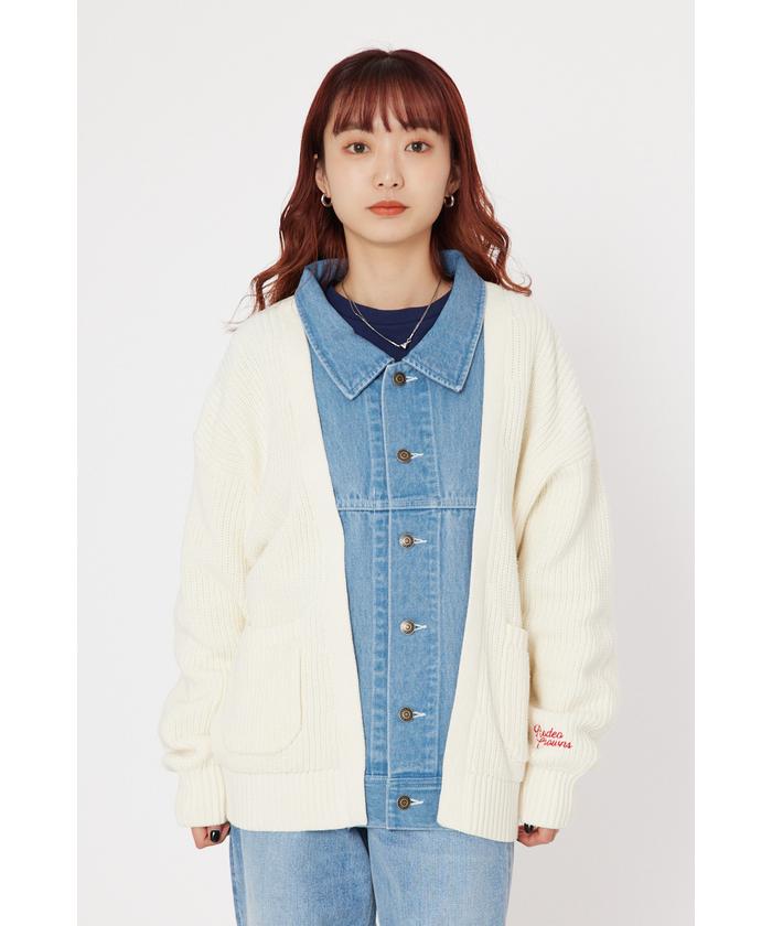 DENIM ドッキングカーディガン(505896642) | ロデオクラウンズ DENIM ドッキングカーディガン(505896642) | ロデオクラウンズ