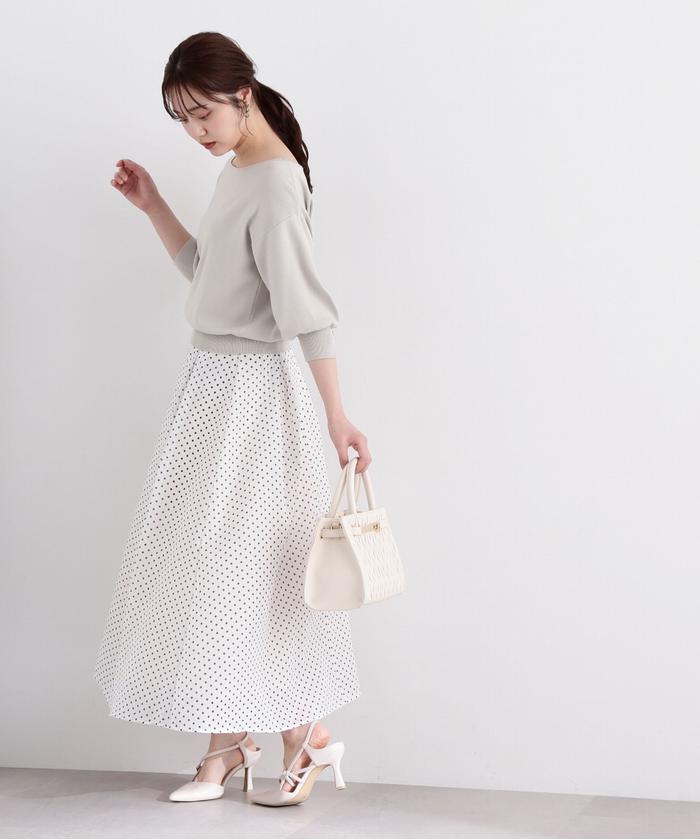 セール 50%OFF】オーガンタックフレアスカート(505914577 セール 50%OFF】オーガンタックフレアスカート(505914577