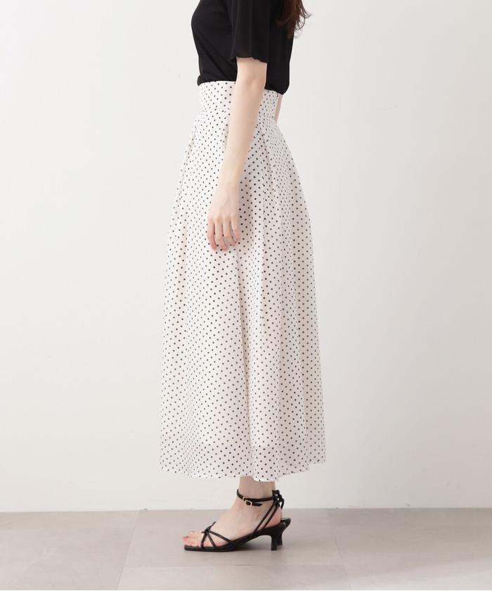 セール 50%OFF】オーガンタックフレアスカート(505914577 セール 50%OFF】オーガンタックフレアスカート(505914577
