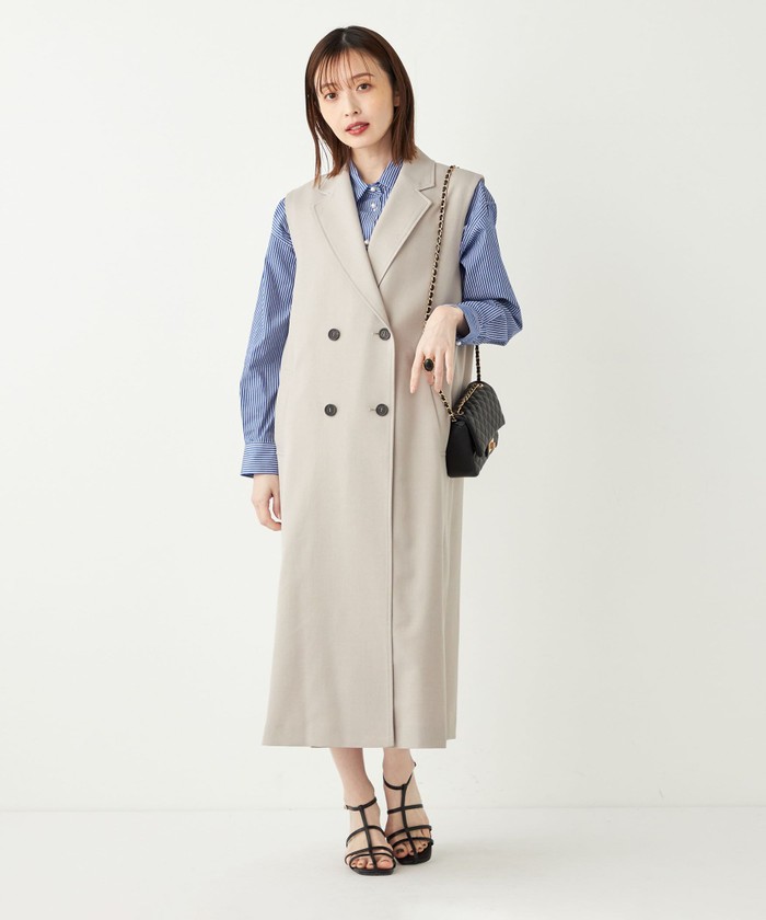 セール 50%OFF】SHIPS Colors:〈手洗い可能〉2WAY ジレ セール 50%OFF】SHIPS Colors:〈手洗い可能〉2WAY ジレ