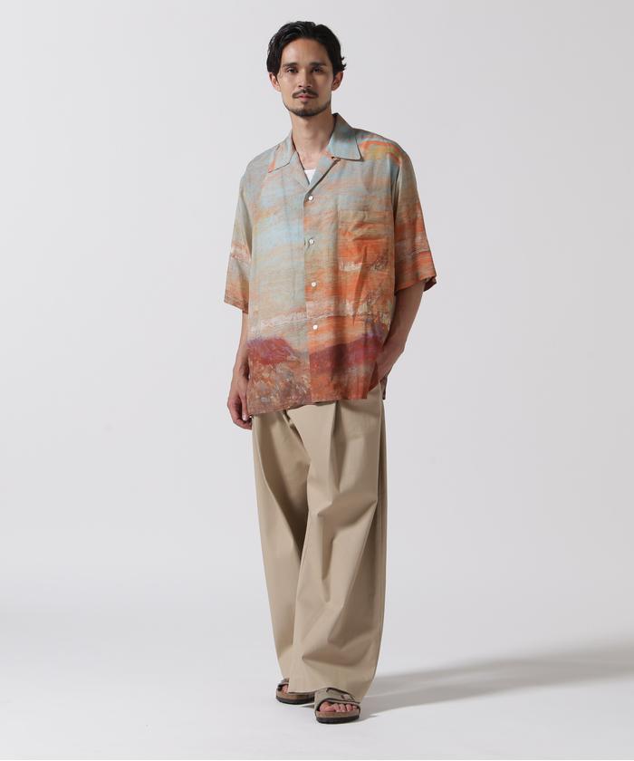 YOKE/ヨーク/LANDSCAPE PRINTED OPEN COLLAR SHIRT(506125164 YOKE/ヨーク/LANDSCAPE PRINTED OPEN COLLAR SHIRT(506125164