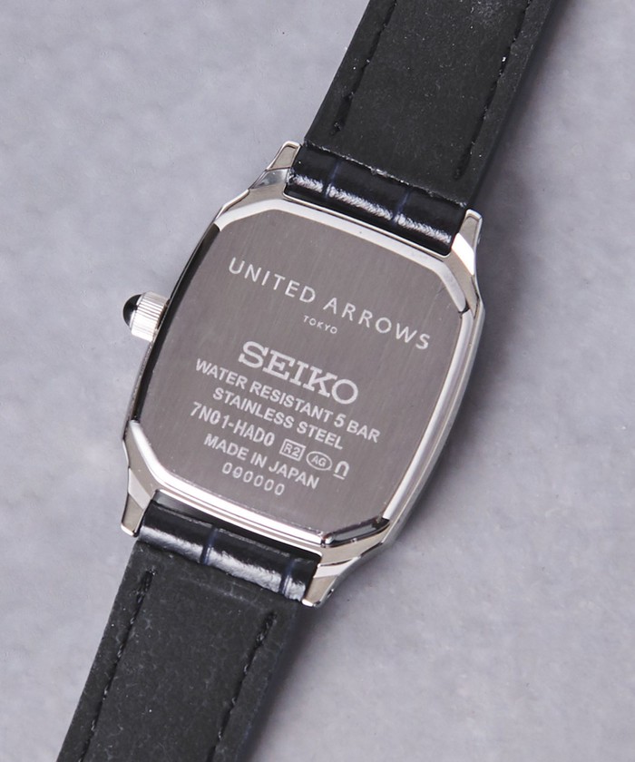 別注】<SEIKO>スクエア レザー 腕時計(504390501 別注】<SEIKO>スクエア レザー 腕時計(504390501