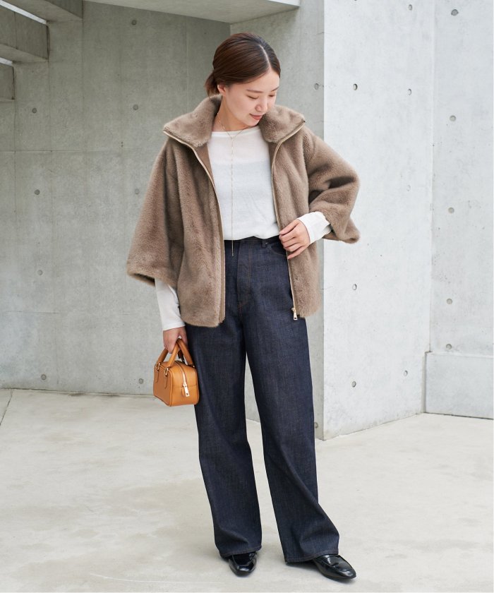 LOU ANDREA/ルーアンドレア ECO-FUR BZ エコファーブルゾン LOU ANDREA/ルーアンドレア ECO-FUR BZ エコファーブルゾン