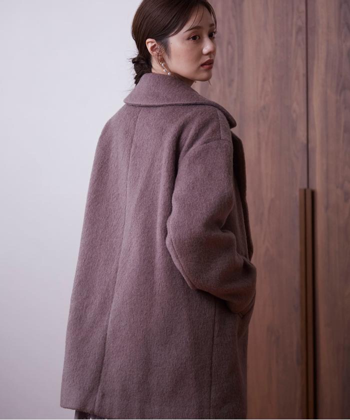 セール】ミドル丈シャギーコート 24AW(506590312 セール】ミドル丈シャギーコート 24AW(506590312