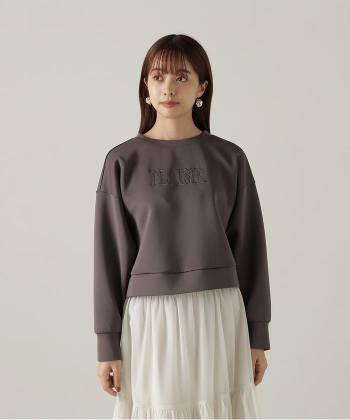 セール 50%OFF】ダンボールニット刺繍プルオーバー 24AW セール 50%OFF】ダンボールニット刺繍プルオーバー 24AW