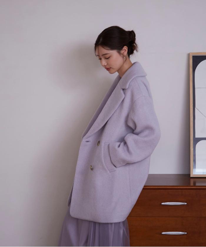 セール】ミドル丈シャギーコート 24AW(506590312 セール】ミドル丈シャギーコート 24AW(506590312