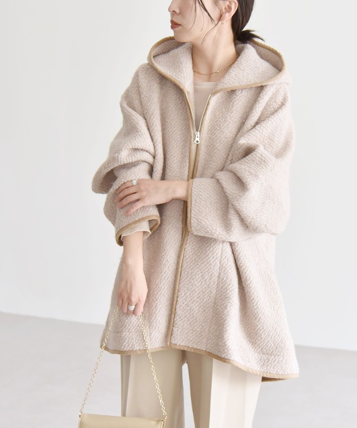 セール 40%OFF】quaranciel: ループヤーン ダブルジップ セール 40%OFF】quaranciel: ループヤーン ダブルジップ