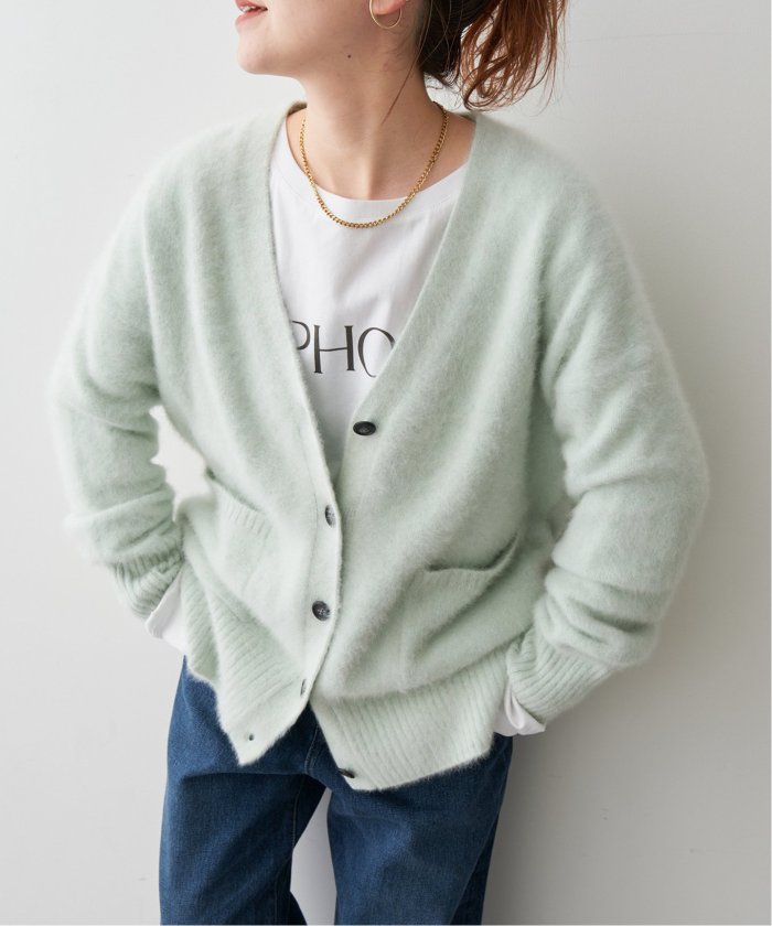セール 30%OFF】フォックスカシミヤMIX Vネックカーディガン セール 30%OFF】フォックスカシミヤMIX Vネックカーディガン