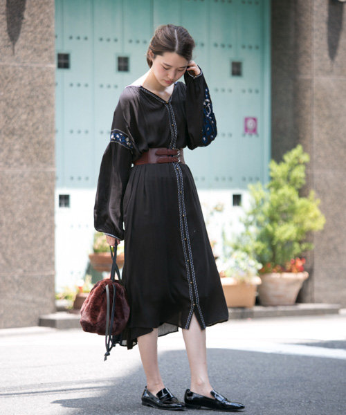 セール 40%OFF】楊柳ボヘミアン刺繍ワンピース(500419177 セール 40%OFF】楊柳ボヘミアン刺繍ワンピース(500419177