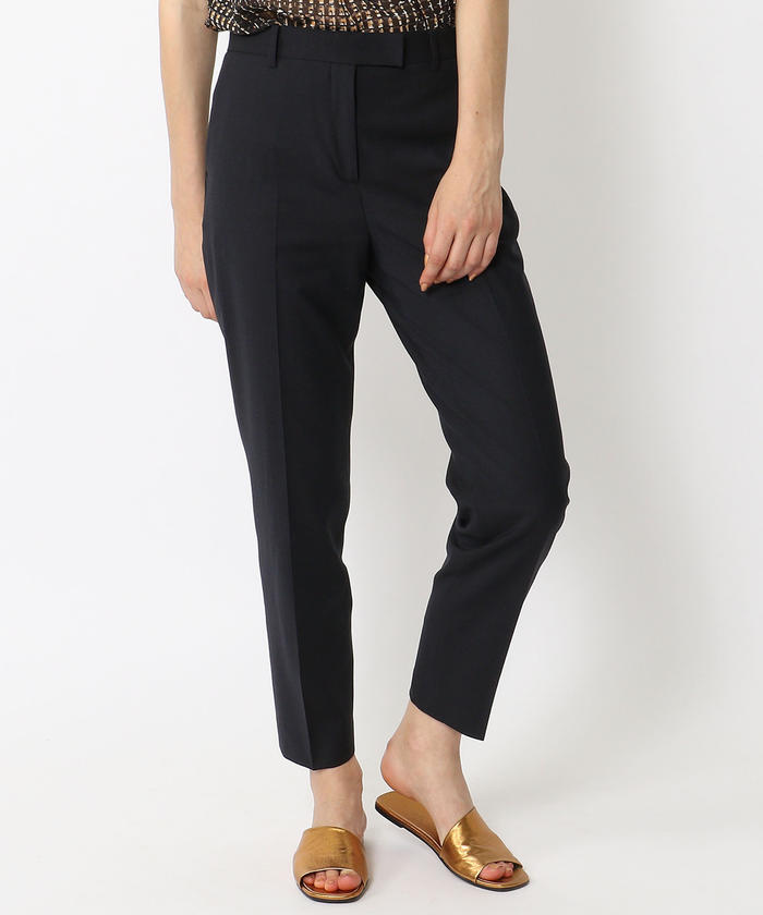 セール 40%OFF】ウールレーヨンナイロン ミディシガレットパンツ セール 40%OFF】ウールレーヨンナイロン ミディシガレットパンツ