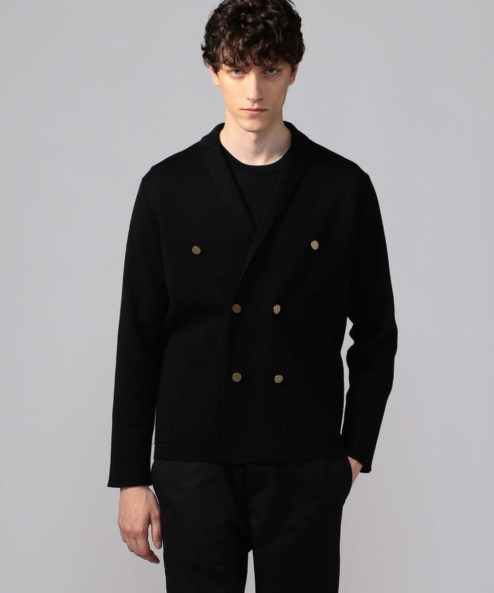 セール 30%OFF】ウールコットンミラノリブ 6Bニットジャケット セール 30%OFF】ウールコットンミラノリブ 6Bニットジャケット