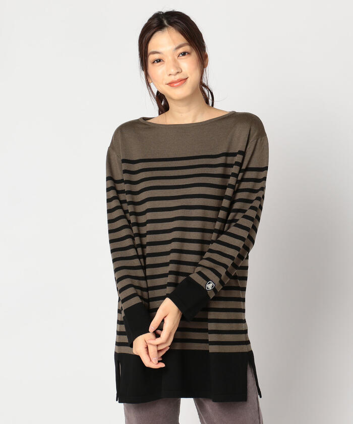 ORCIVAL/オーシバル】ボーダーチュニックニット#RC-4331 ORCIVAL/オーシバル】ボーダーチュニックニット#RC-4331