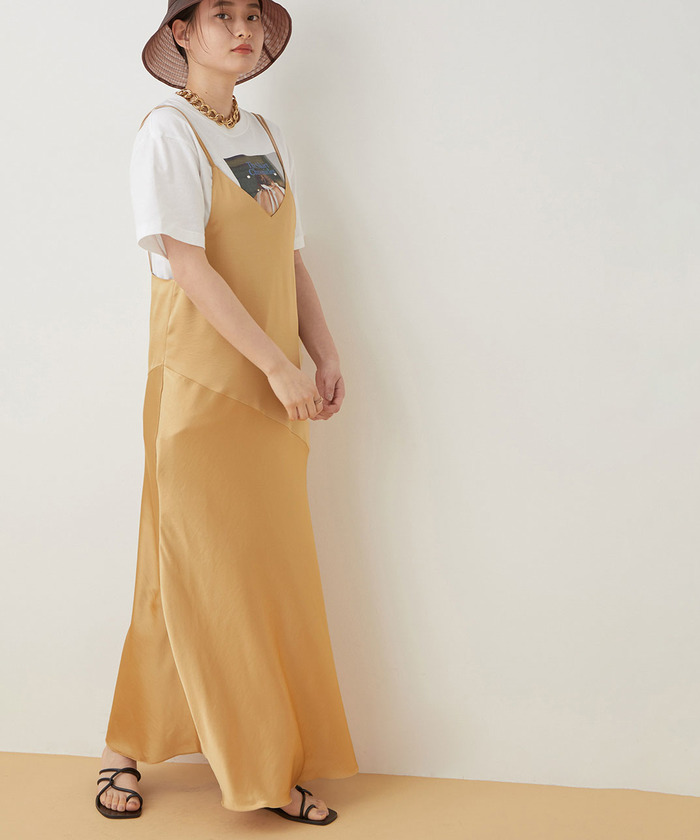 セール 70%OFF】トリアセサテンキャミワンピース(504023829 セール 70%OFF】トリアセサテンキャミワンピース(504023829