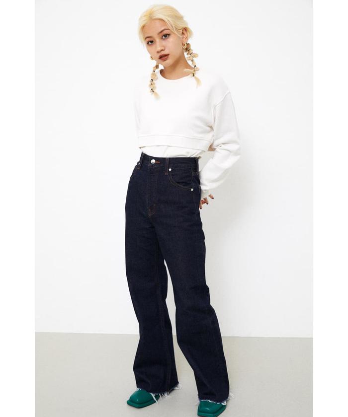 セール 30%OFF】FLOR LOOSE FLARE DENIM(504430008 セール 30%OFF】FLOR LOOSE FLARE DENIM(504430008
